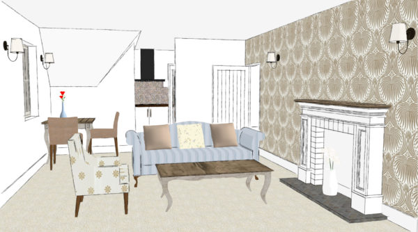 Apartment lounge | Oak Tree Homes Trust